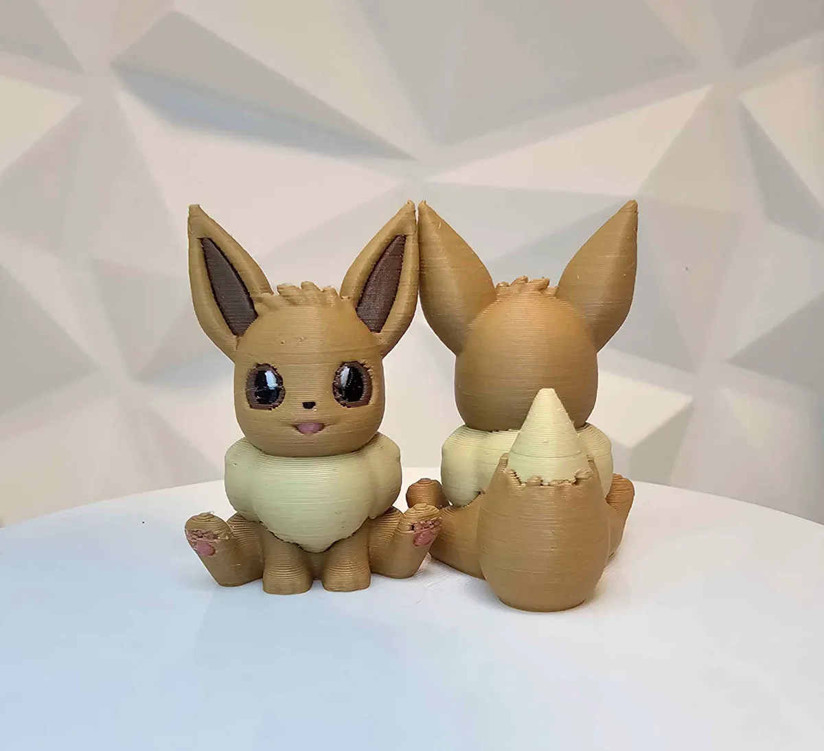 Pokemon-Chibi Eevee (NO SUPPORT) - Free 3D Print Model - MakerWorld