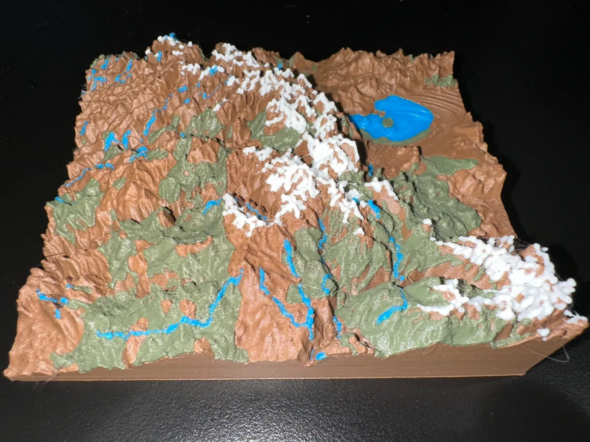 Yosemite & Mono Lake Terrain: Realistic Topography - Free 3D Print ...