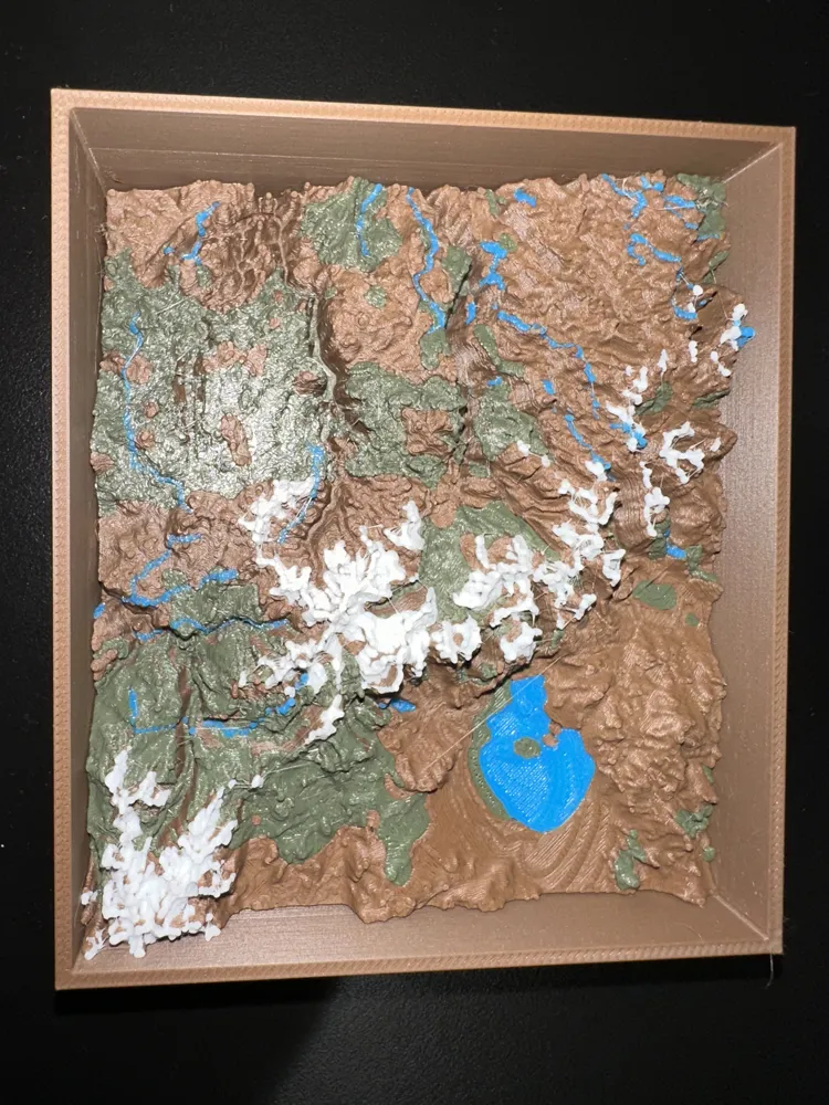 Yosemite & Mono Lake Terrain: Realistic Topography - Free 3D Print ...