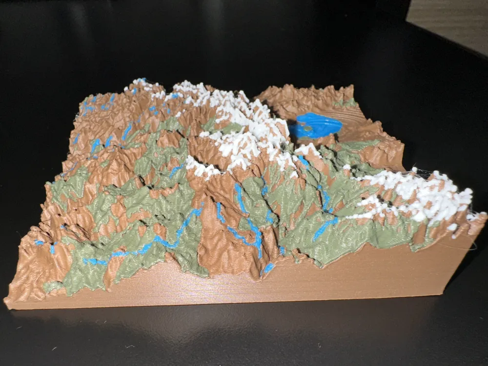 Yosemite & Mono Lake Terrain: Realistic Topography - Free 3D Print ...