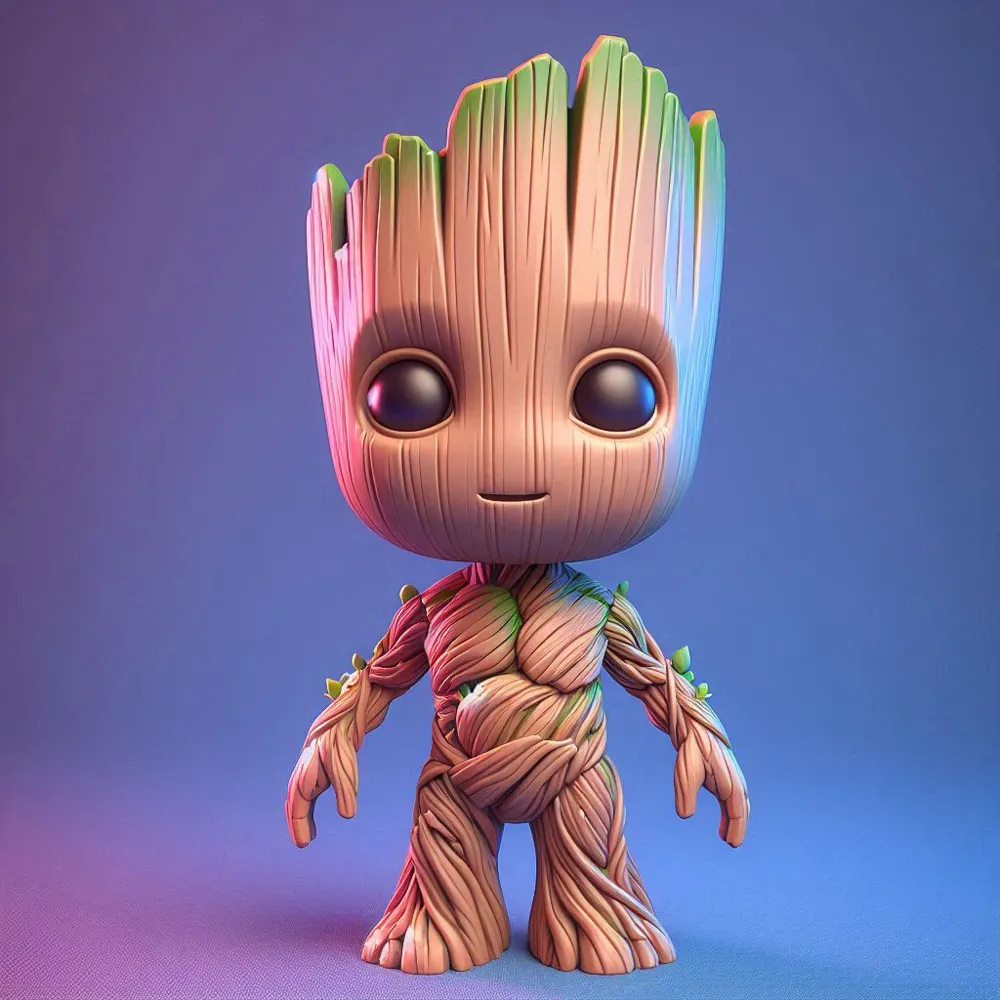 3D Printed Baby Groot Figure by Adam99 MakerWorld: Download Free 3D Models