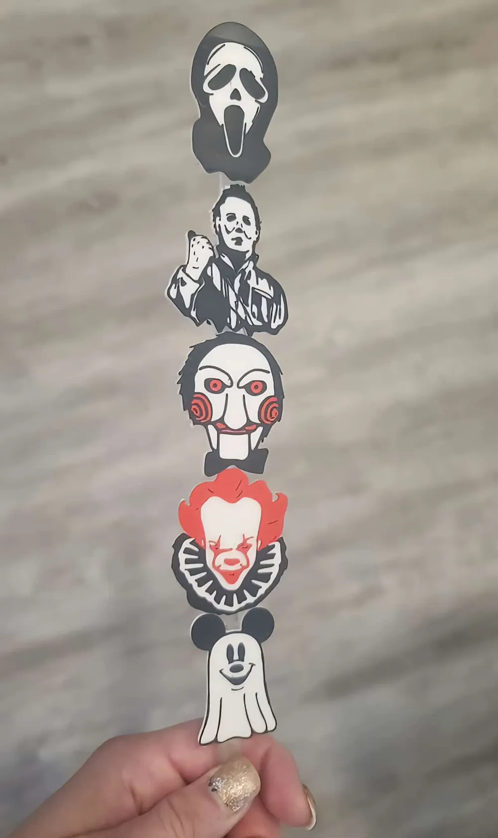 Horror Halloween Straw Toppers by Backyard Creations MakerWorld ...