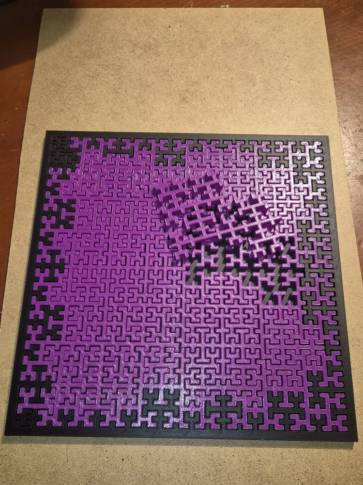 hilbert curve jigsaw puzzle - Free 3D Print Model - MakerWorld
