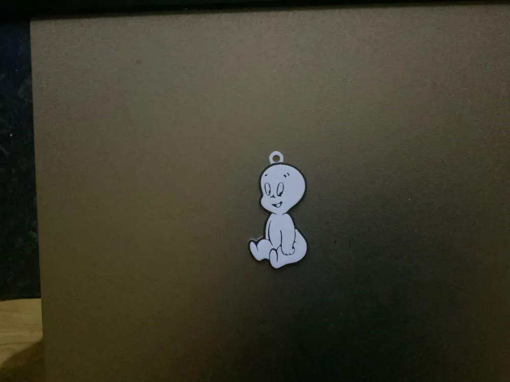 cartoon character casper the ghost keychain / necklace charm (free for ...