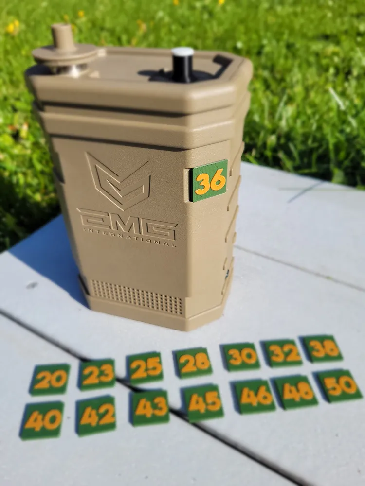 EMG Autobot Loader BB Weight Labels - Free 3D Print Model - MakerWorld