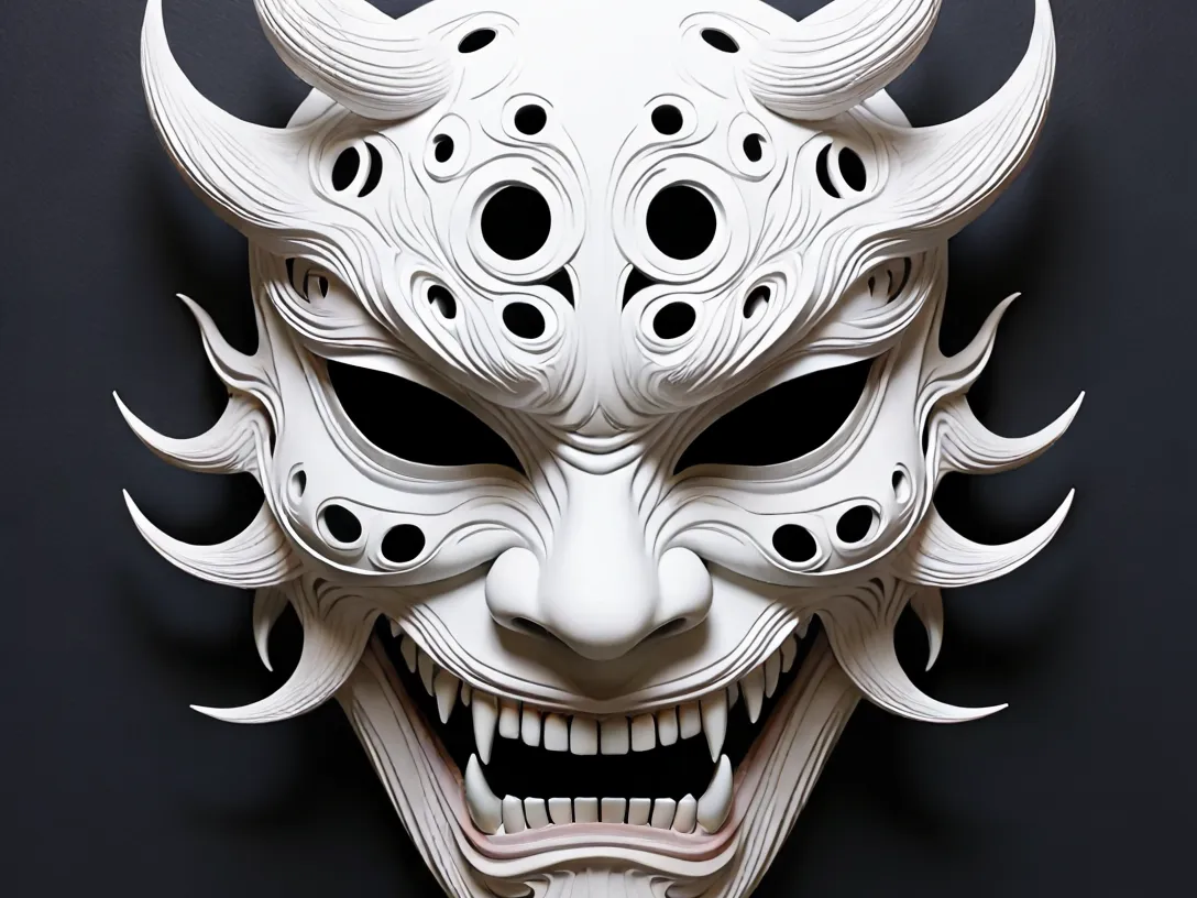 可穿戴面具合集 | Oni (鬼) 来自 ProtoBit MakerWorld：免费下载 3D 模型