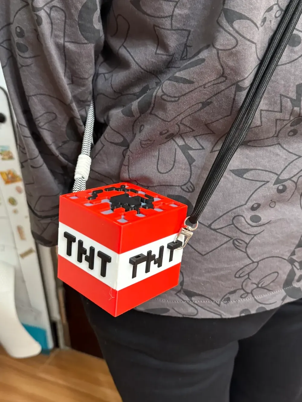 TNT Box/Shoulder Bag, Minecraft, 8x8x8cm, Multi-part Assembly, No ...