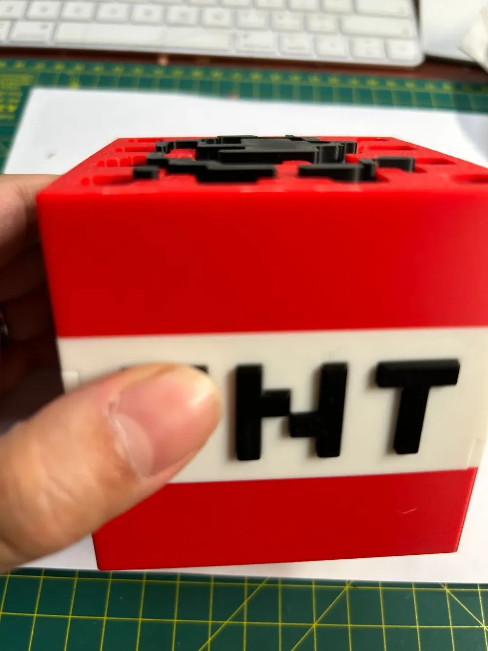TNT Box/Shoulder Bag, Minecraft, 8x8x8cm, Multi-part Assembly, No ...