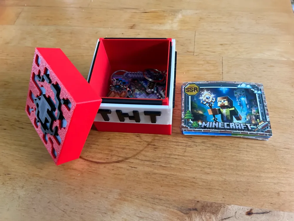 TNT Box/Shoulder Bag, Minecraft, 8x8x8cm, Multi-part Assembly, No ...