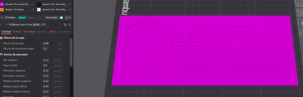 Sunset La Caleta Cadiz Hueforge by Pp3dK10 - MakerWorld