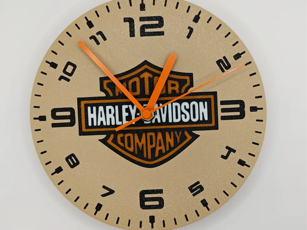 Harley Davidson Motorcycles Clock - Free 3D Print Model - MakerWorld