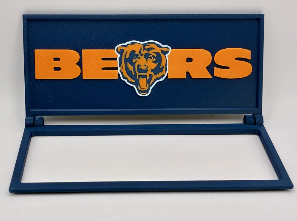 Lid- Chicago Bears NFL football toolbox desk pen - Free 3D Print Model ...