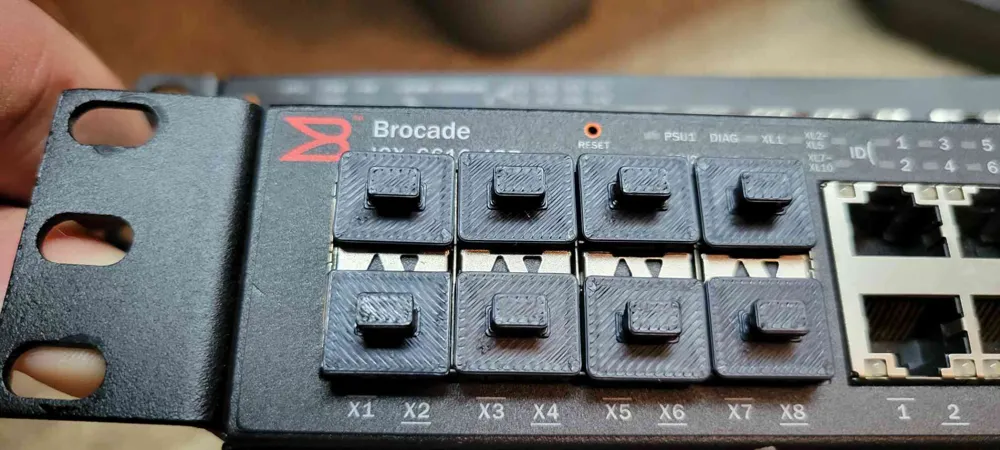 SFP Port Dust Cover by mctscott123 MakerWorld: Download Free 3D Models