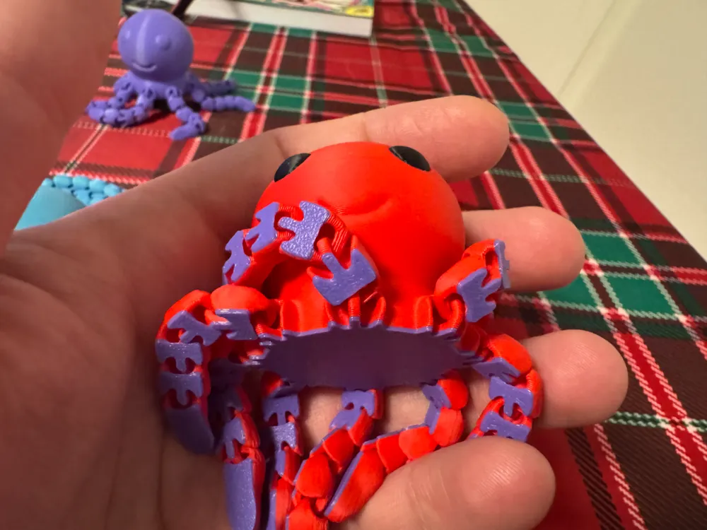 Happy Little Flexi Octopus by Paulies Prints MakerWorld: Download Free ...