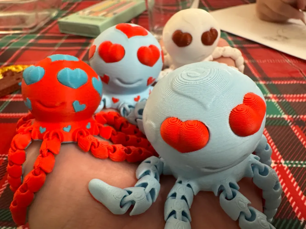 Happy Little Flexi Octopus by Paulies Prints MakerWorld: Download Free ...