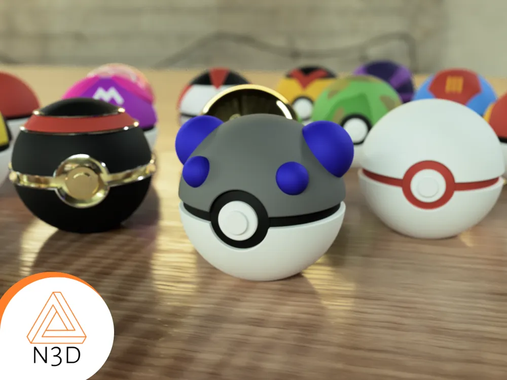 Heavy Ball -Pokemon Pokeball Collection by N3D - MakerWorld