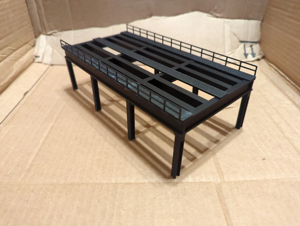 Railroad I Beam Bridge (HO scale) - Free 3D Print Model - MakerWorld