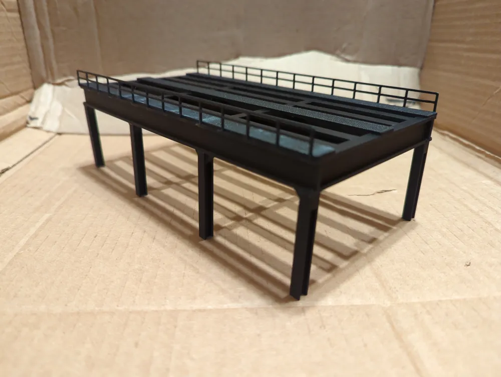 Railroad I Beam Bridge (HO scale) - Free 3D Print Model - MakerWorld