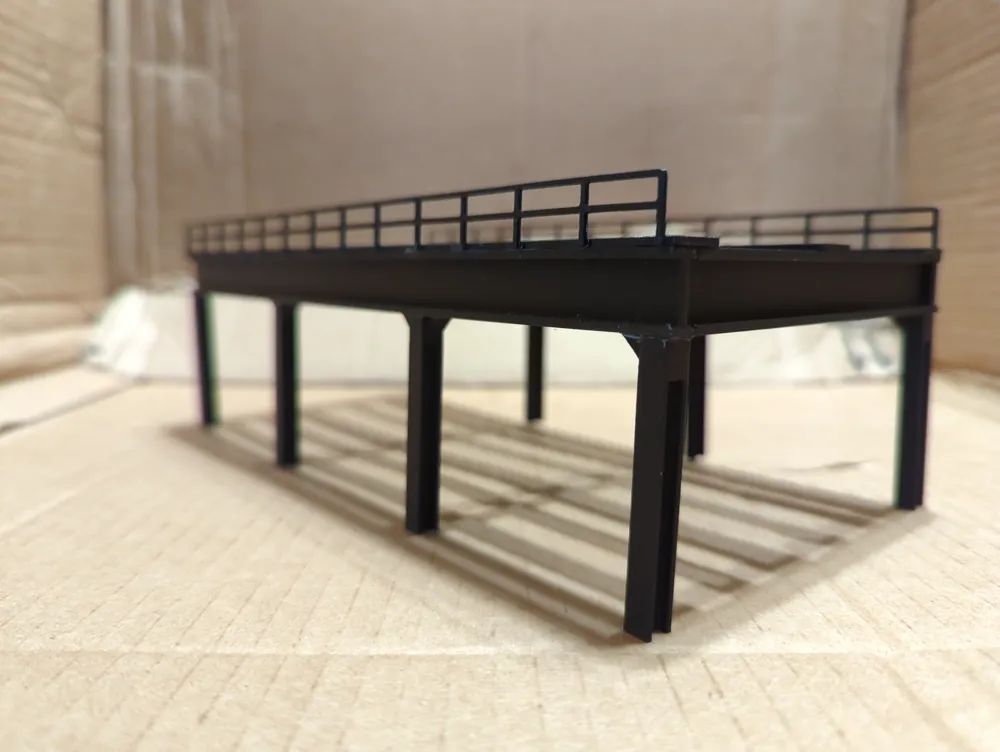 Railroad I Beam Bridge (HO scale) - Free 3D Print Model - MakerWorld