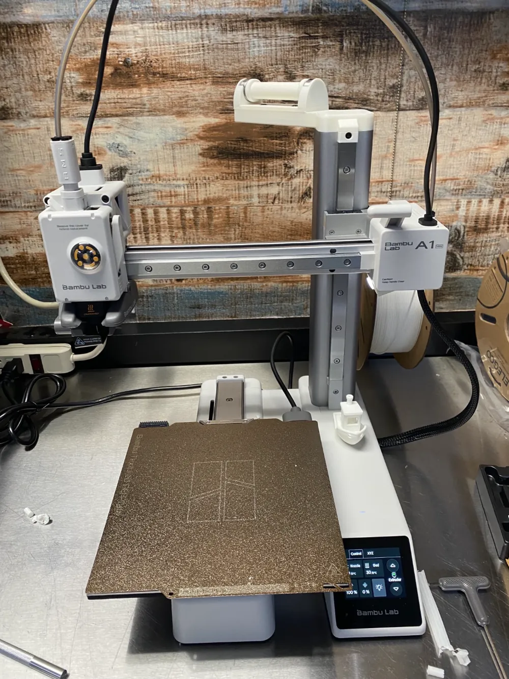 Bambu A1 Mini Top Filament Spool Mount Remixed by cprjared - MakerWorld