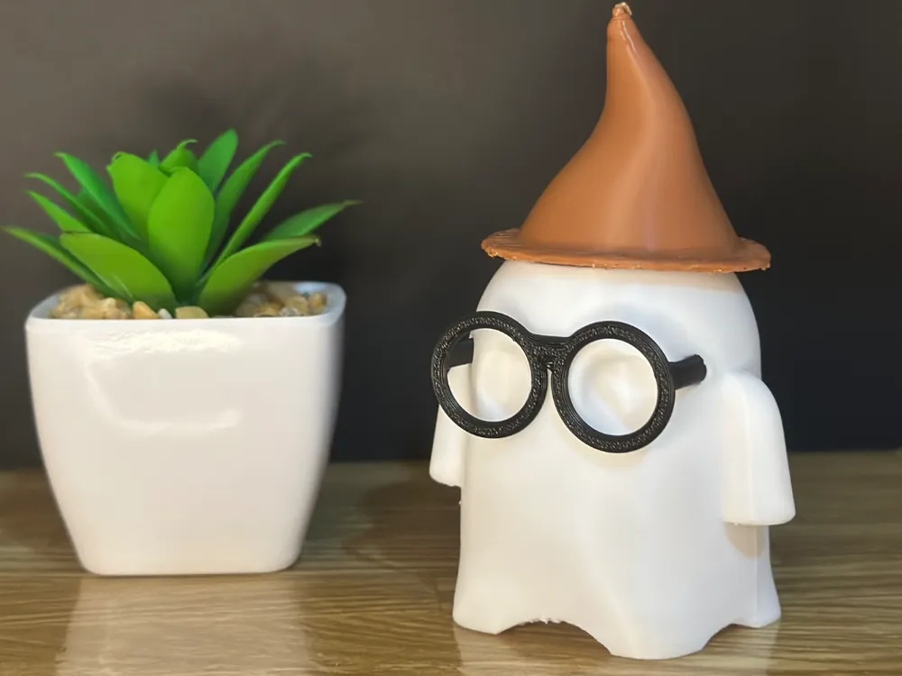 Wizard Ghost - Cute Figure by TAH3DGeek MakerWorld: Download Free 3D Models