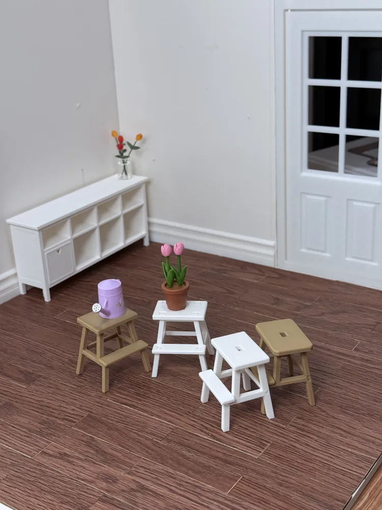 Support Free! Miniature Ikea Step Stool Chair by Printed a mini ...