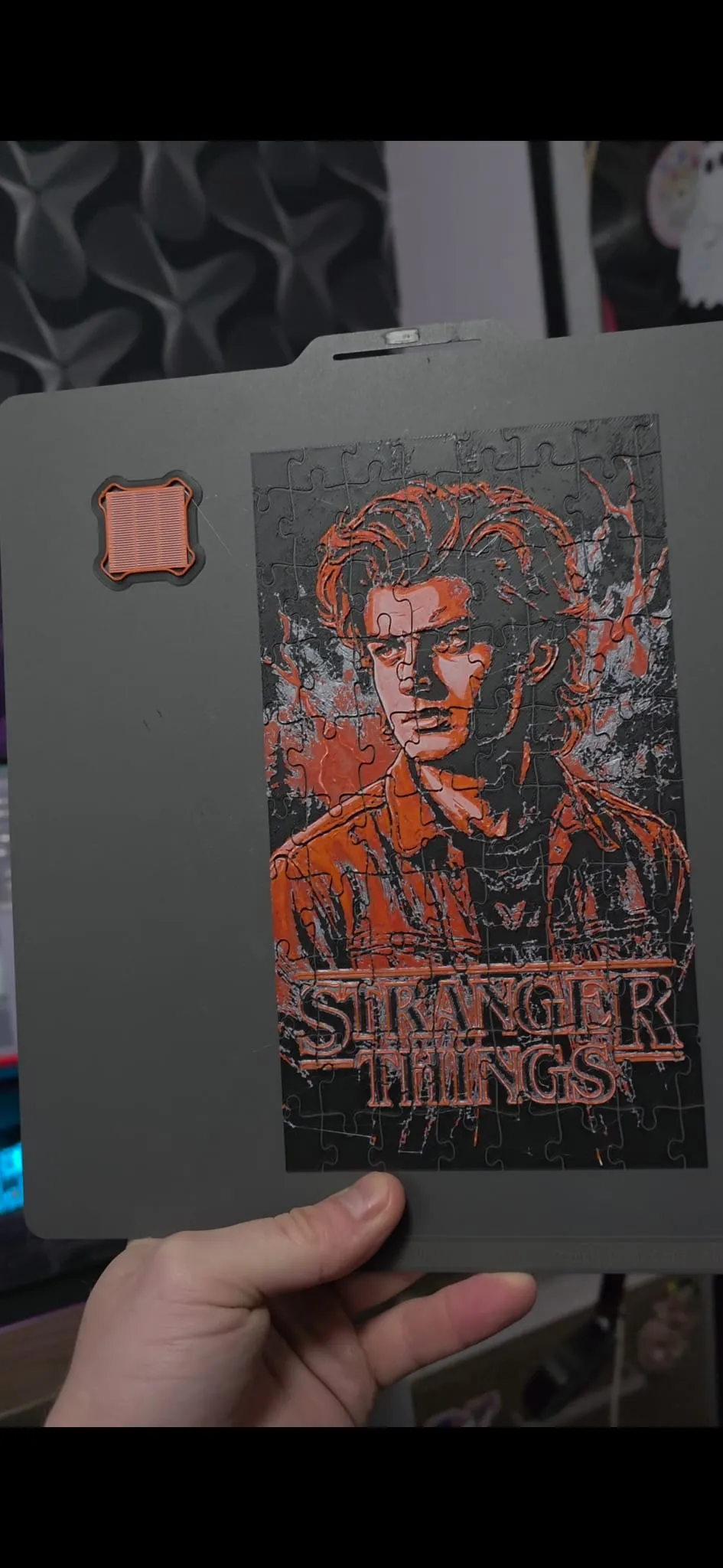 Stranger Things Steve Puzzle HueForge - Free 3D Print Model - MakerWorld