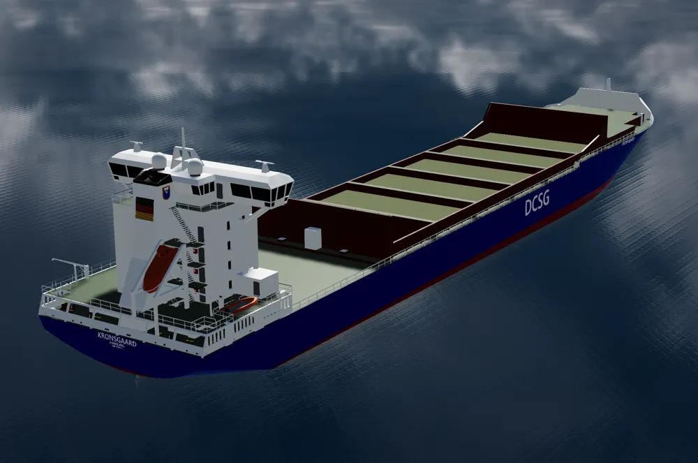 Buque de carga de contenedores ficticio Tipo Flotante 165 por Die Werft ...