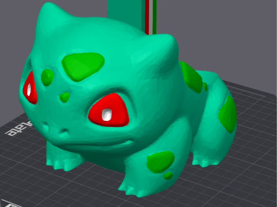 Bulbasaur Echo Dot Holder - Colored - Free 3D Print Model - MakerWorld