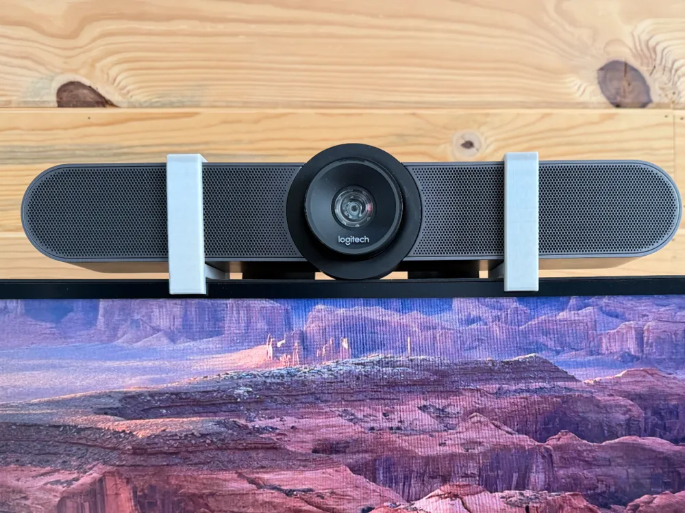 Logitech Meetup - Widescreen Monitor Mount - Free 3D Print Model ...