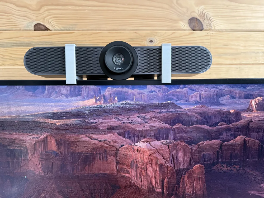 Logitech Meetup - Widescreen Monitor Mount - Free 3D Print Model ...