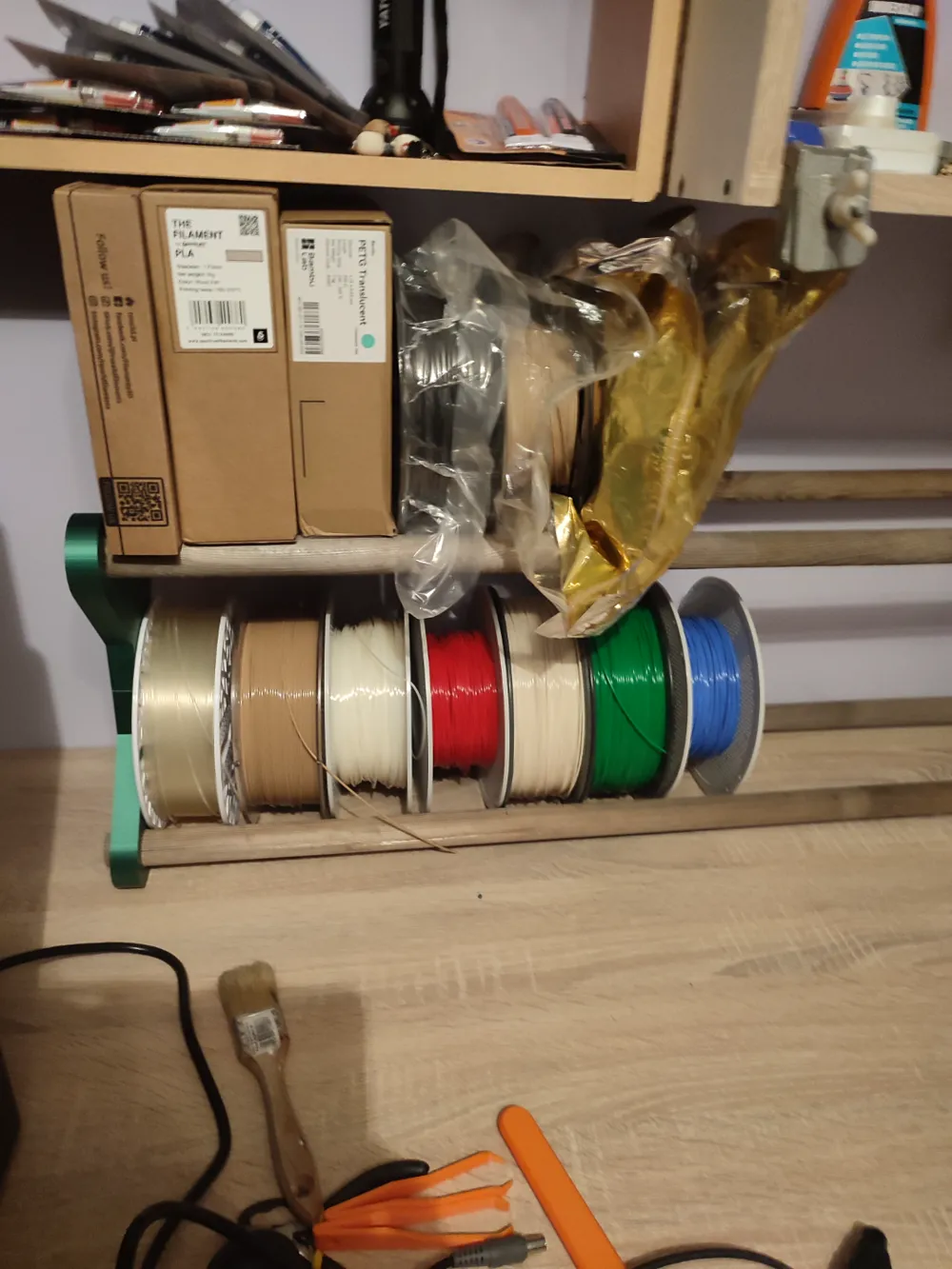 Filament stand with 4 sticks(28mm) by rekodziela_hiyou - MakerWorld