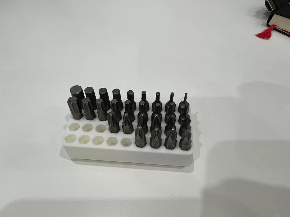 Gridfinity Hex Bit Bin 2x1x3 by valenjimeno - MakerWorld