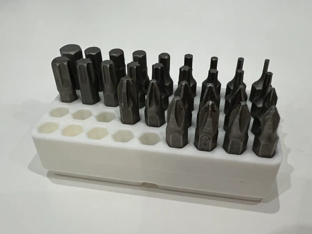 Gridfinity Hex Bit Bin 2x1x3 by valenjimeno - MakerWorld