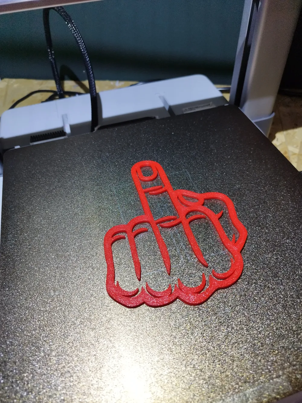 Middle Finger Silhouette – 3D Wall Art Statement - Free 3D Print Model ...