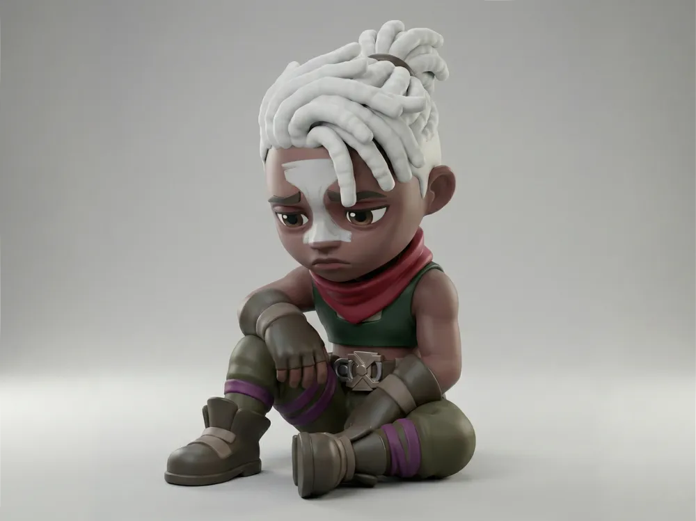 Ekko Chibi Figure - Arcane & League of Legends - Free 3D Print Model ...
