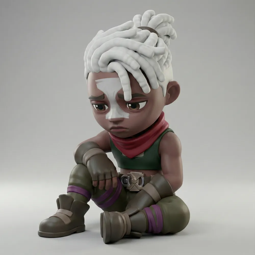 Ekko Chibi Figure - Arcane & League of Legends - Free 3D Print Model ...
