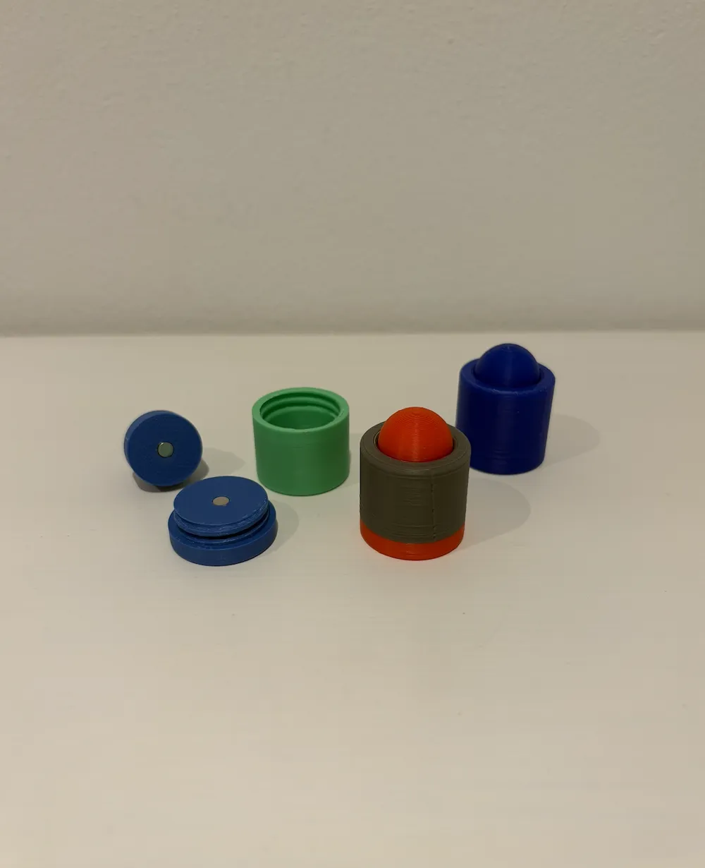Fidget Button - Drücken mit Magnet-Rückstellung – Kostenloses 3D ...