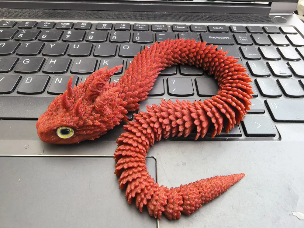 Rhinoceros Horn Teng Snake - One-Piece Print Articulated Version - Year ...