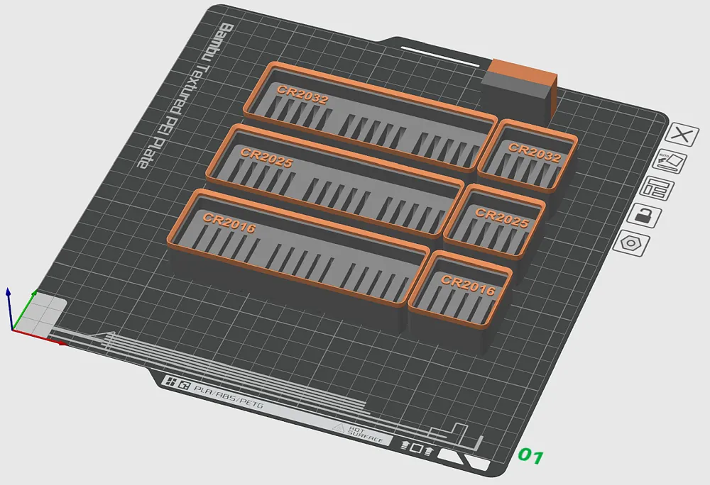 CR20xx Coin Battery Storage for Gridfinity by EricS MakerWorld: Download Free 3D Models