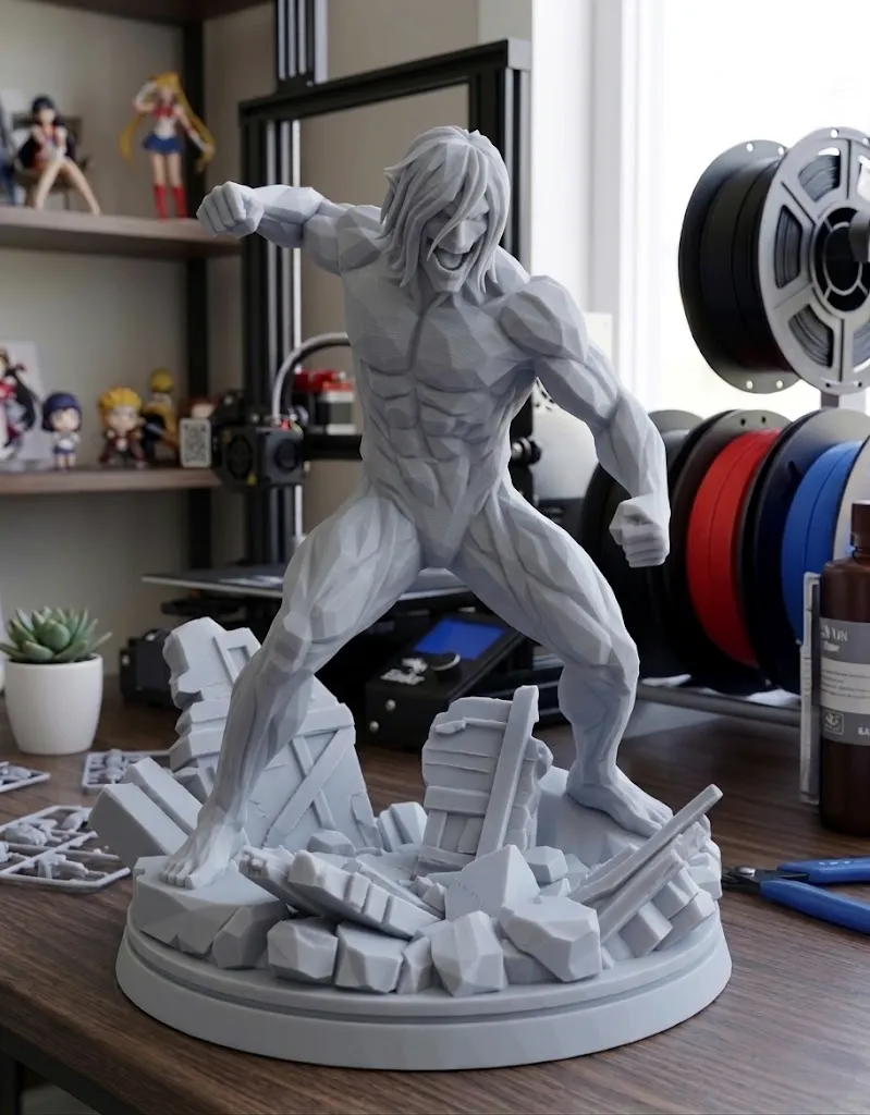 Eren Yeager - Attack on Titan - Forma Base - Free 3D Print Model ...