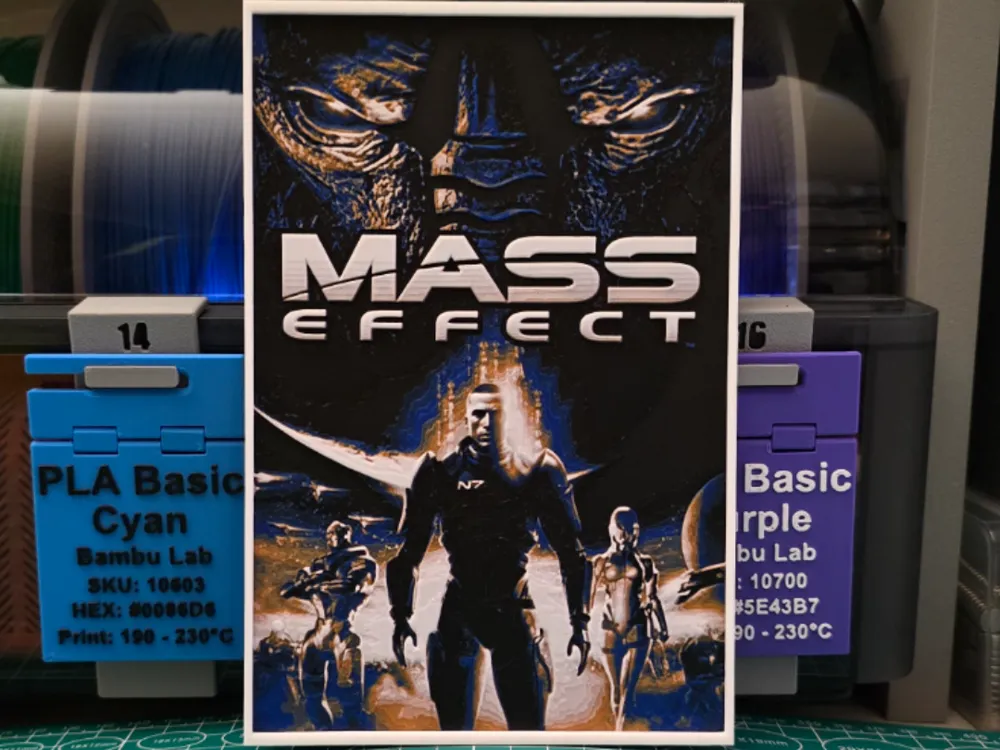 Mass Effect Poster - Hueforge Art by Lumpy3D - MakerWorld