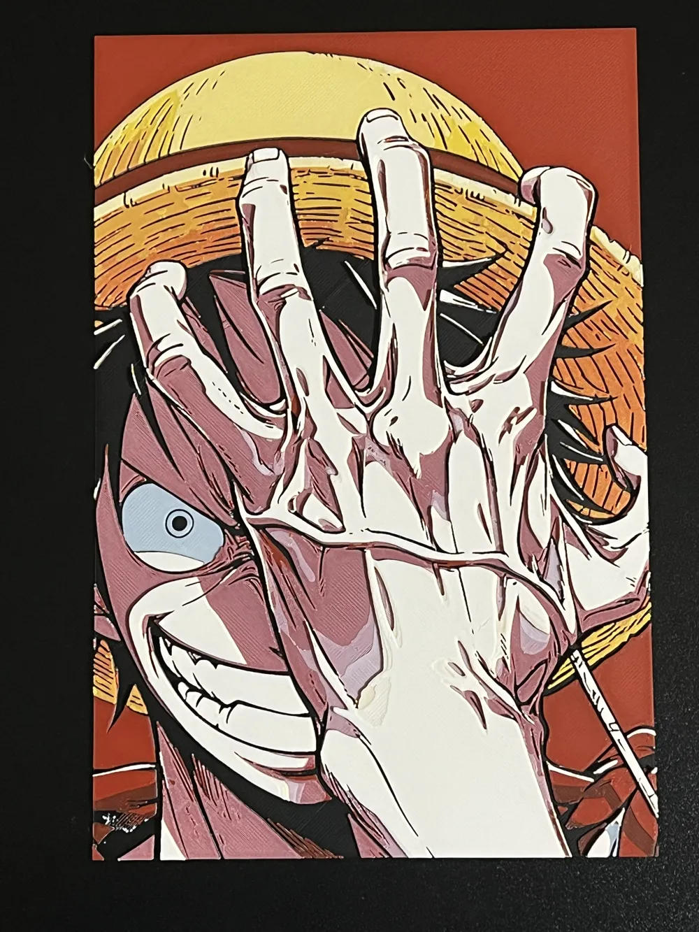 Luffy's Gaze One Piece Hueforge - Free 3D Print Model - MakerWorld