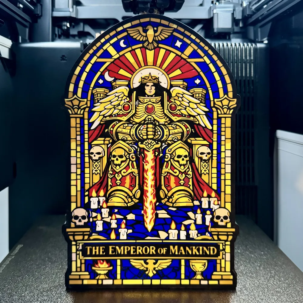 The Emperor of Mankind 40k Lightbox; Space Marine - Free 3D Print Model ...