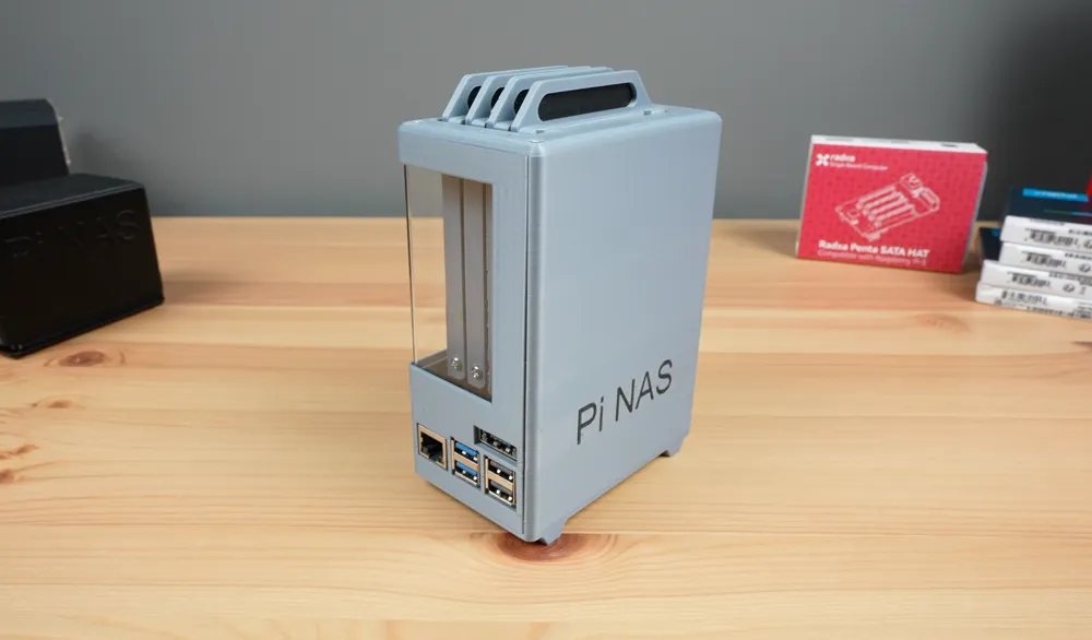Raspberry Pi 5 Four Bay NAS by mklements MakerWorld: Download Free 3D ...