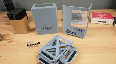 Raspberry Pi 5 Four Bay NAS by mklements MakerWorld: Download Free 3D ...