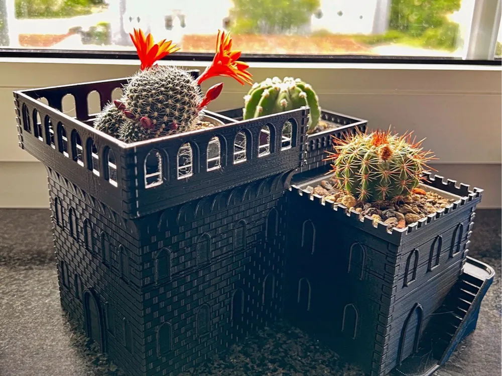 City for cacti or succulents planter by Ligurio - MakerWorld