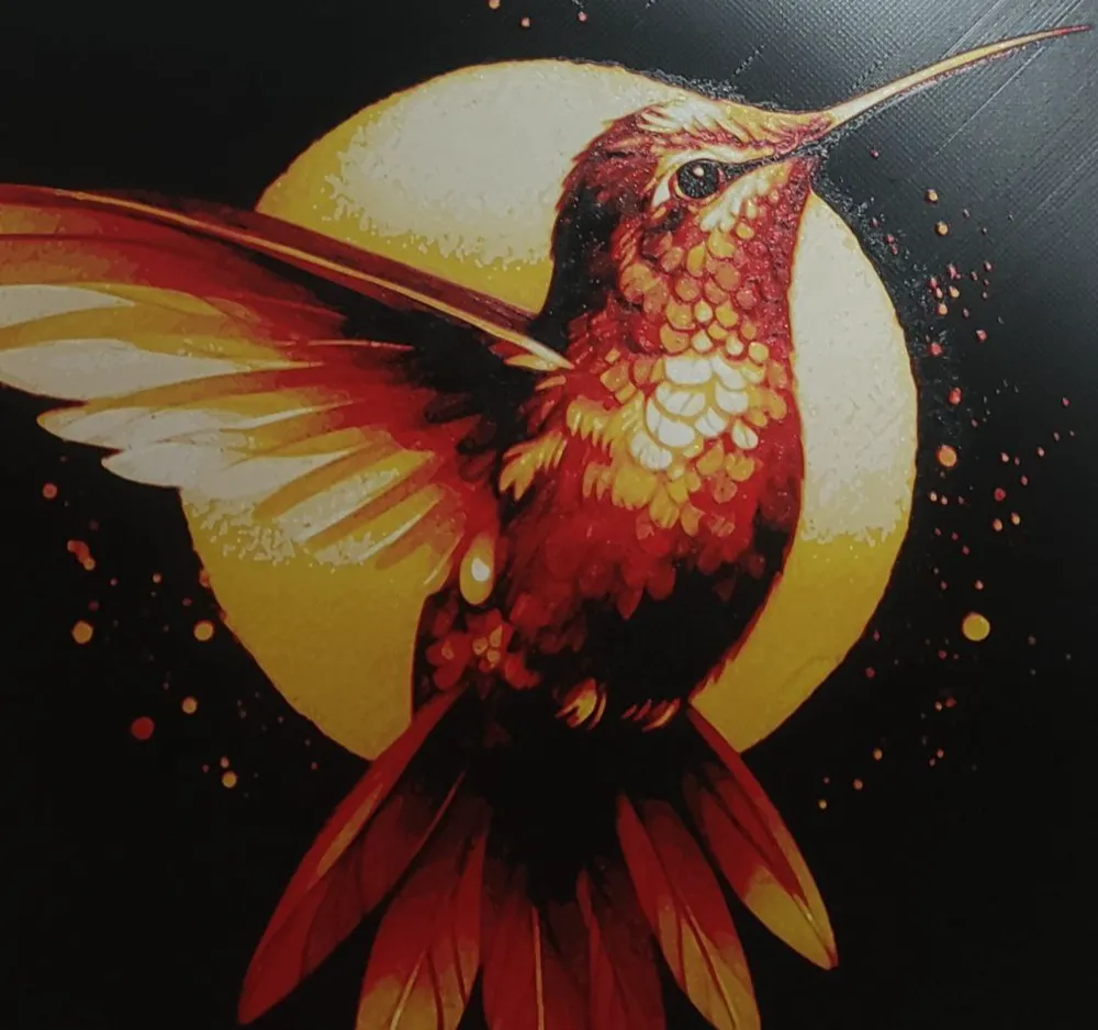 Fire hummingbird - HueForge by Morfeo_XX MakerWorld: Download Free 3D ...