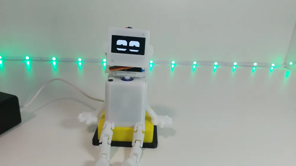 Mini WiFi Robot with OLED Face + Neck Movement - Free 3D Print Model ...