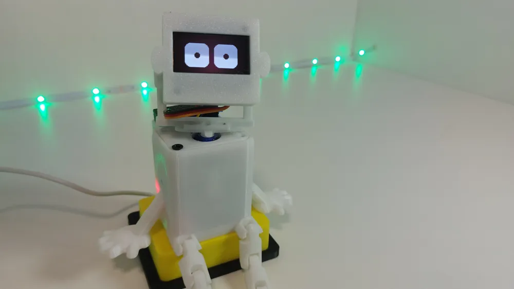 Mini WiFi Robot with OLED Face + Neck Movement - Free 3D Print Model ...